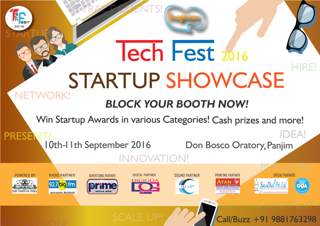 TECH FEST GOA 2016 Presents ‘STARTUP SHOWCASE’